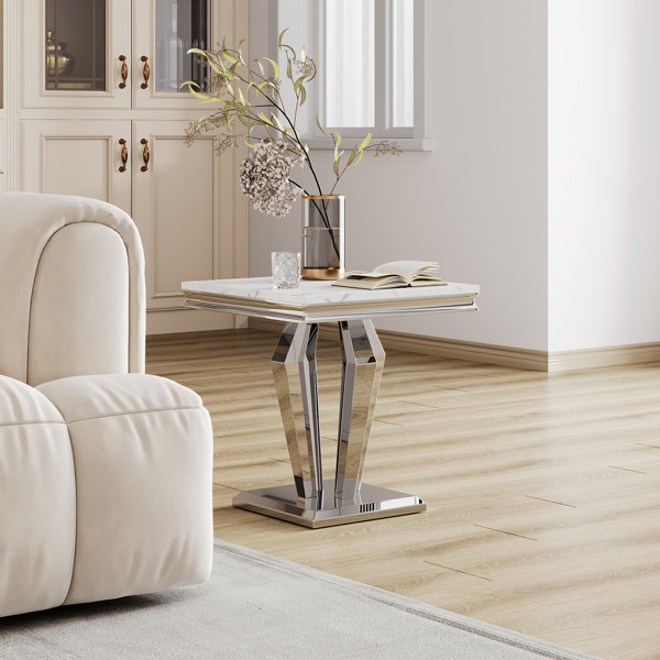 Mercer41 Dezhaun Pedestal End Table | Wayfair